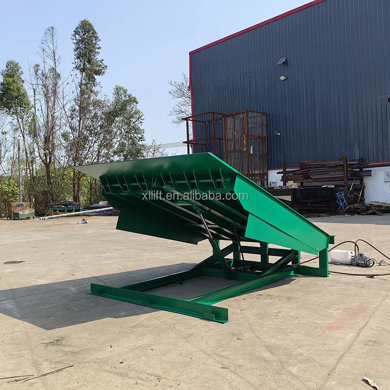 Ac Power Motor Lift Hydraulic Ramp Free Standing Dock Leveler For Forklift - Buy High ...