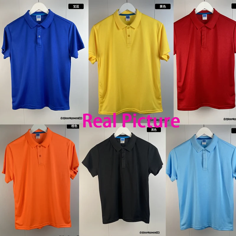 Wholesale 100% Polyester Polo Shirts with Custom Embroidery