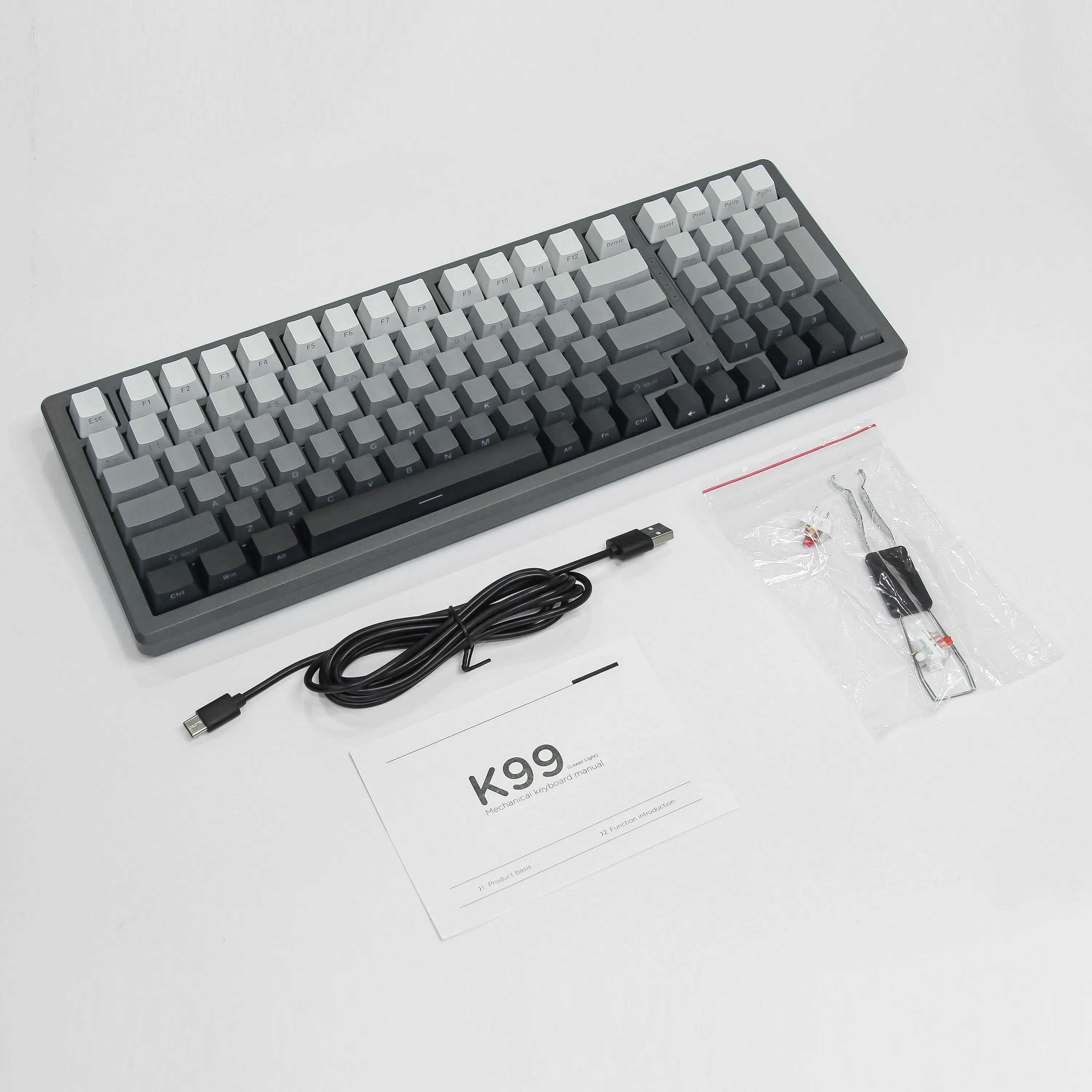 K99 Gaming Mechanical Keyboard - Hot Swappable PBT Keycaps