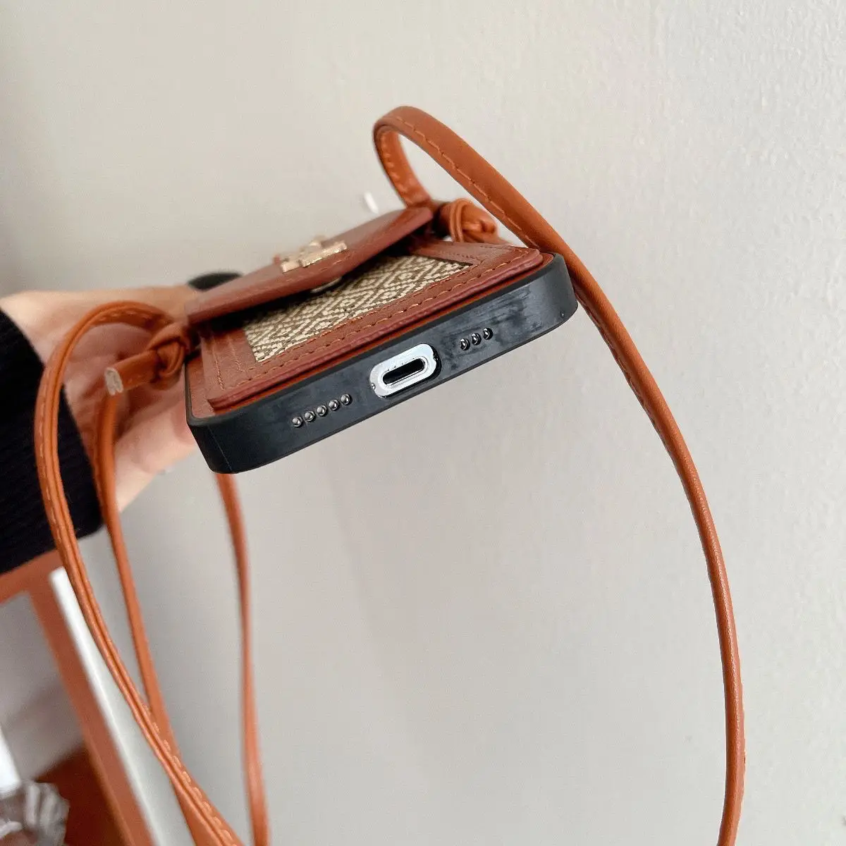 Fashion Brand Crossbody Card Bag Cortex Phone Cover Apple Mobile Phone ...