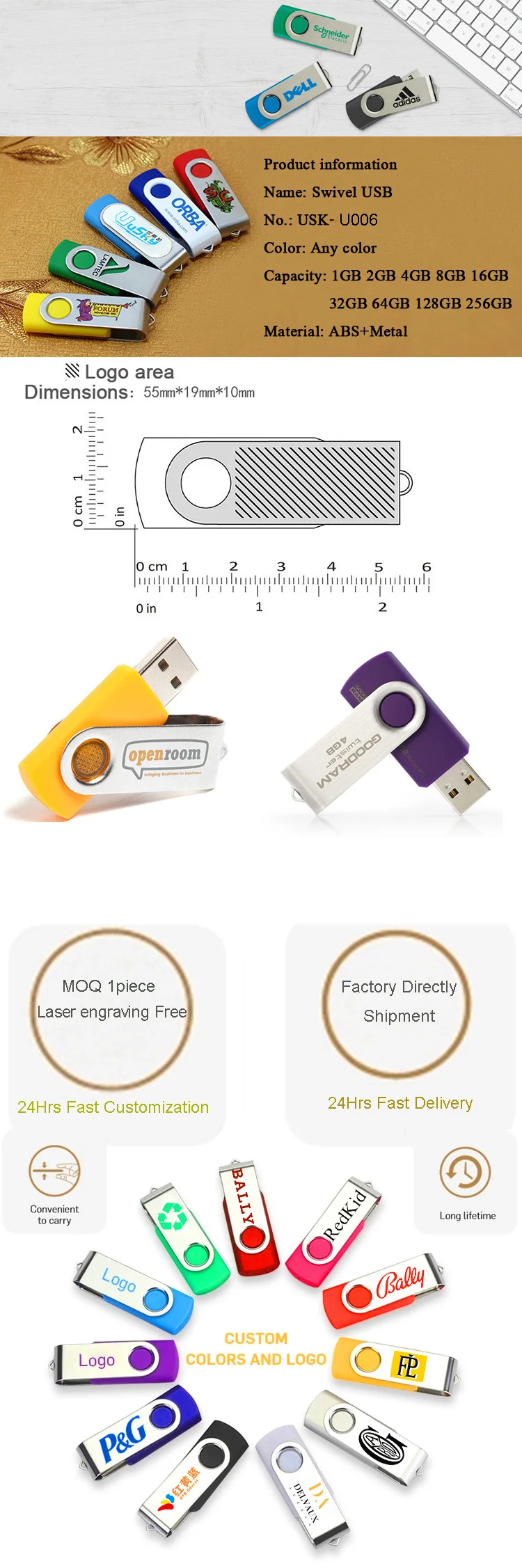 Usb 2.0 Flash Drive Memory Stick Promotional Usb Flash Drives 32mb 64mb ...