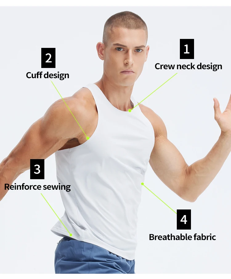 Compression Fitness Compression Fitness Vest Muscle Fit Workout Tank ...