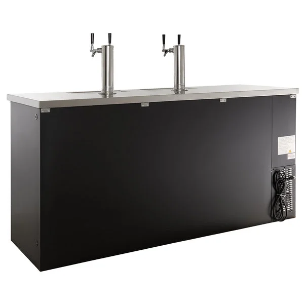 Commercial Black Double/triple Tap Kegerator Beer Dispenser Bar ...