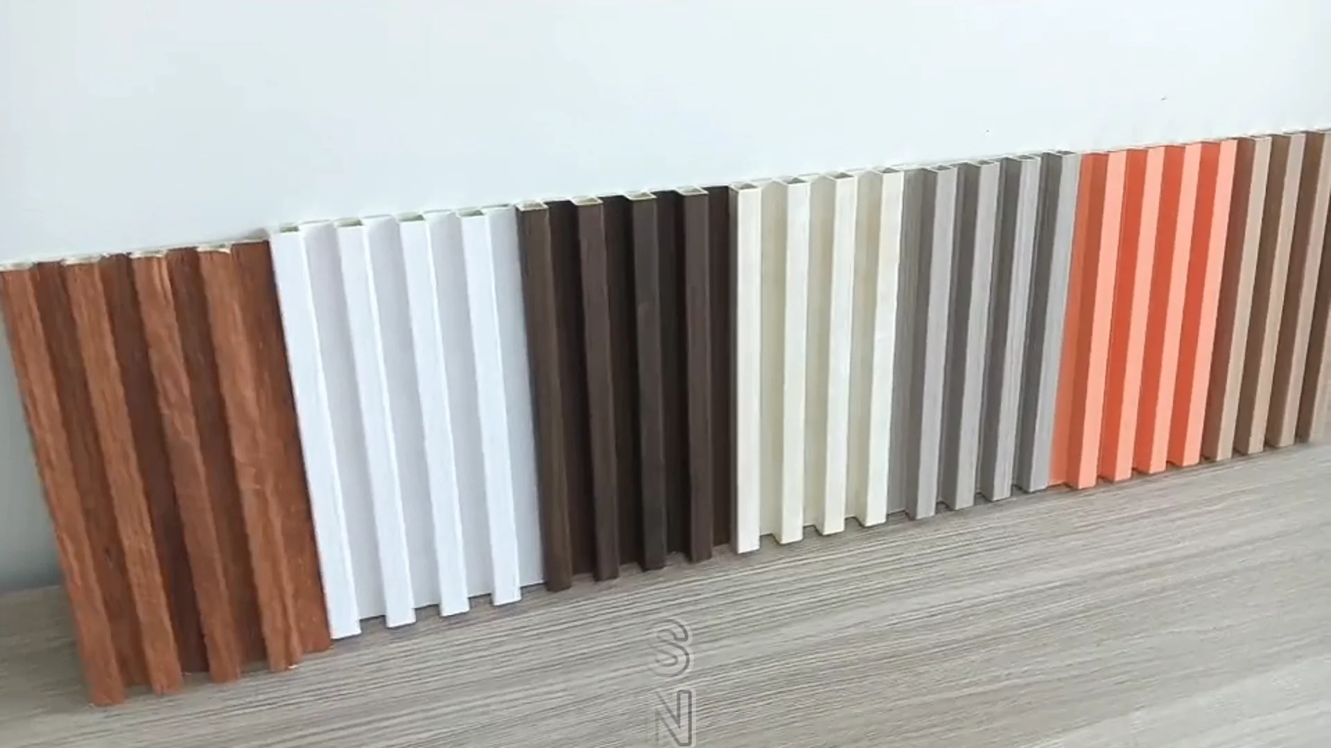 Bamboo Charcoal Fiber Extrusion 1220*2440*5/8mm Interior Wpc Fluted ...