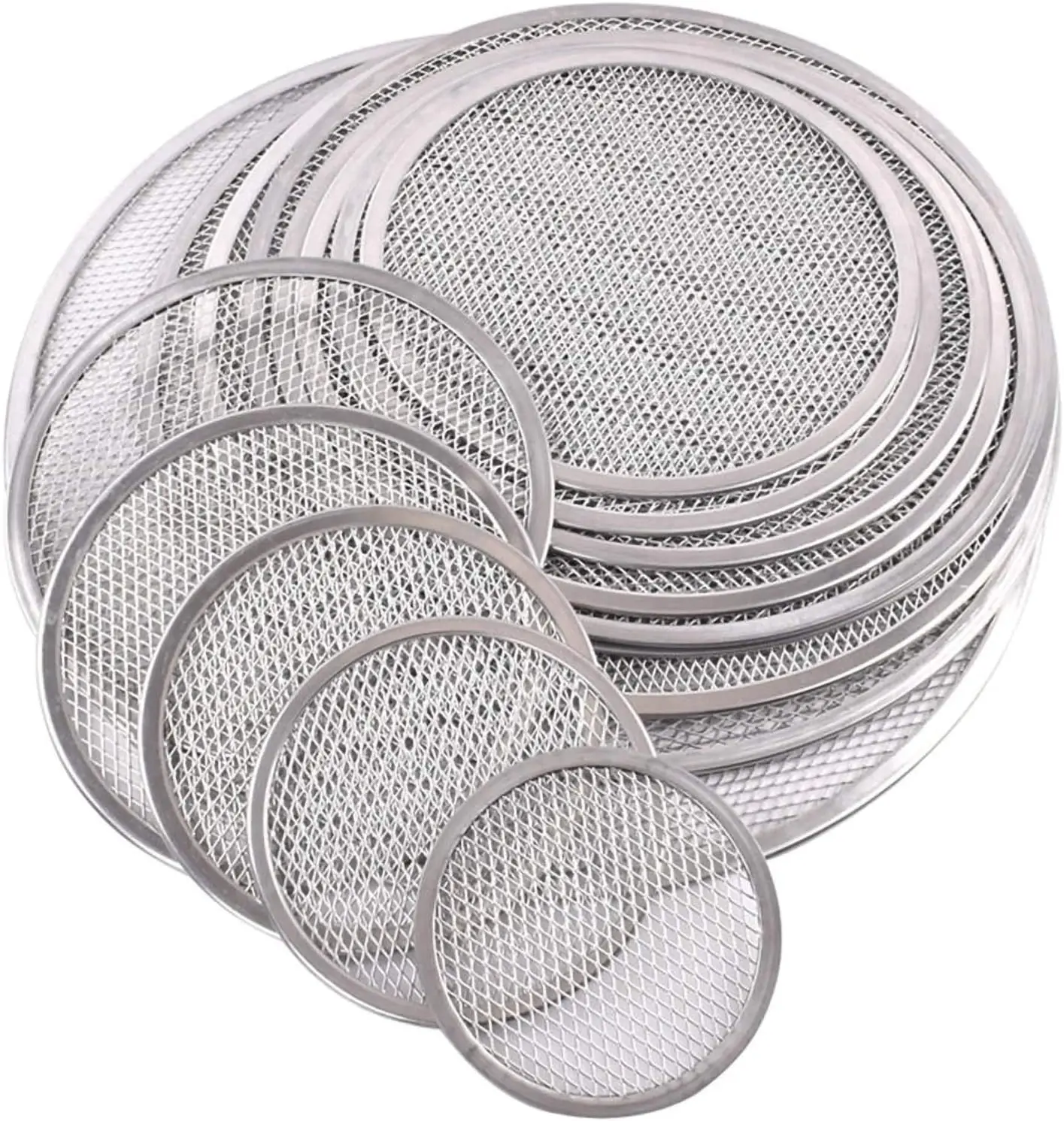All Sizes Aluminum Sliver Round Pizza Wire Mesh / Screen / Net| Alibaba.com