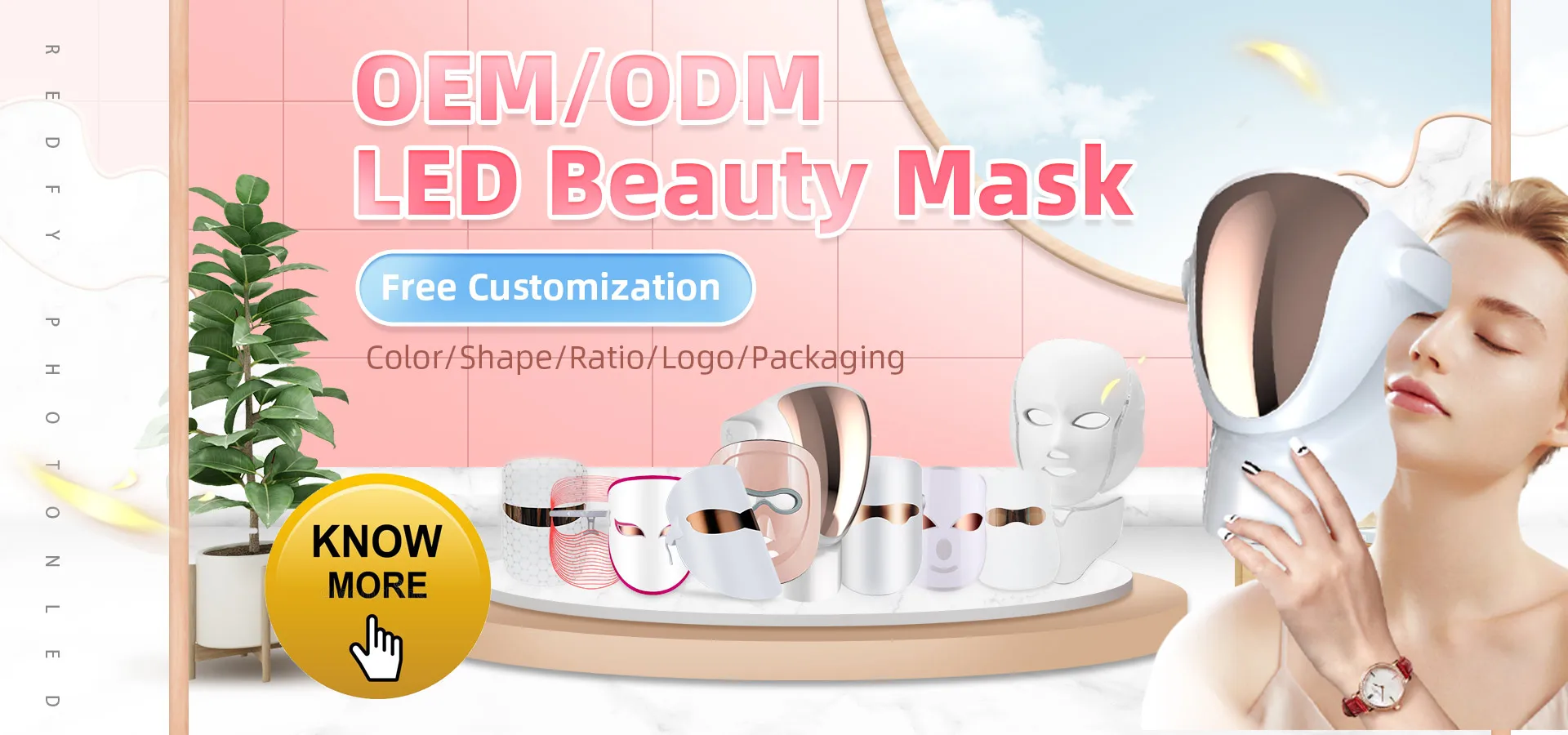 Most Popular Skin Care Pdt Machine Colorful Silicone Led Photon Beauty ...