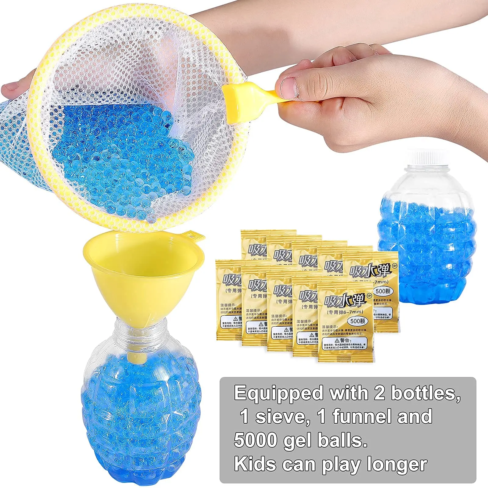 Children Amazon P90 M416 Gel Ball Bead Blaster Water Toy Gun Electric ...