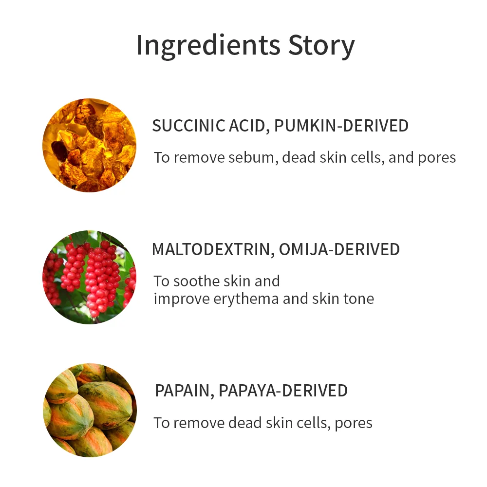 Natural Pore Shrinking Facial Washing Brightening Cleaning Enzyme ...