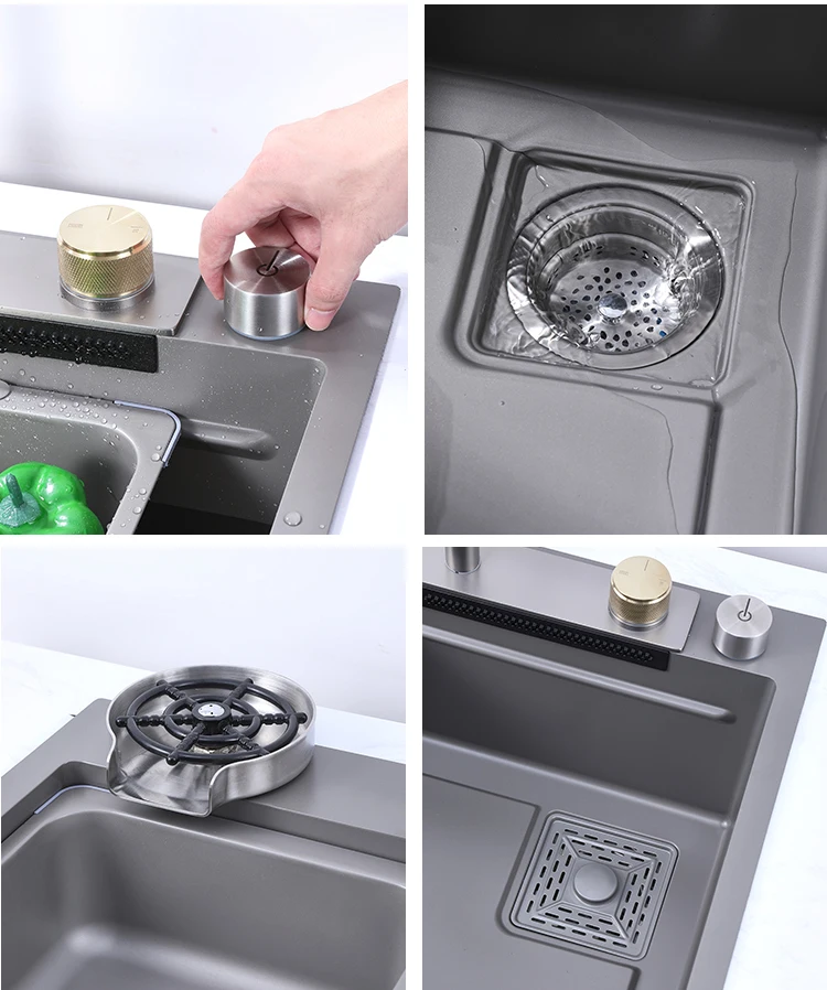 VEGETABLE WASHING BASIN STAINLESS 304 - MULTIFUNCTION KITCHEN SINK