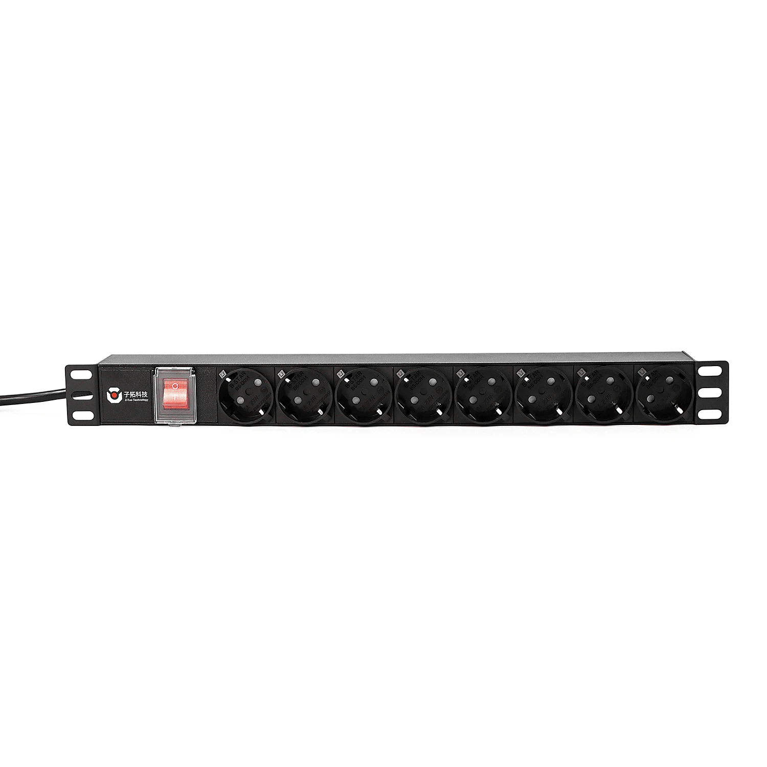 19 Inch Rack Mount 8 Ways 3-pin Germany Outlets Pdu With On/off Switch ...