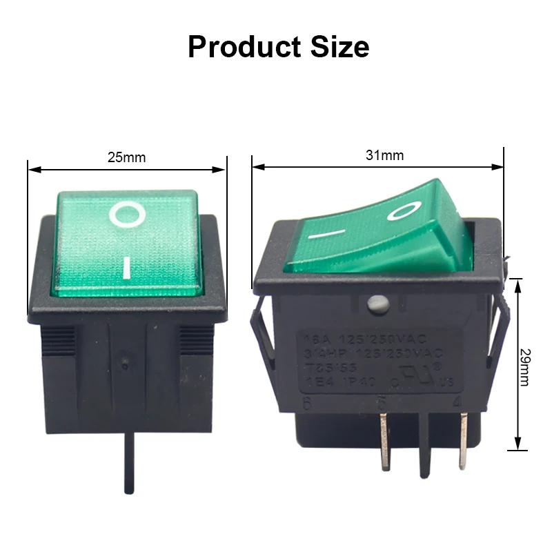 4pin Big Rocker Switch With 250v 16a - Buy Rocker Switch,250vac 16a ...