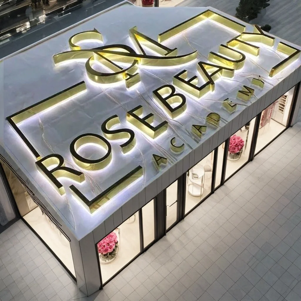 Wall Name 3d Letters Outdoor Signage Acrylic Led Logo Sign Shop Front ...