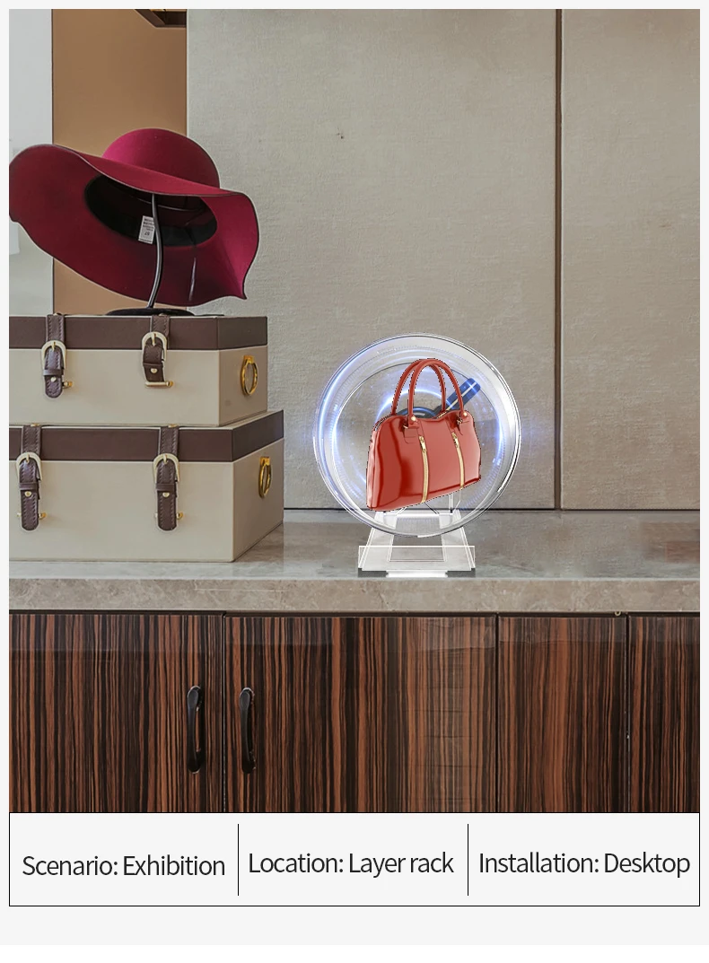 Mini Santa Hologram Projector - Portable 3D Fan Display