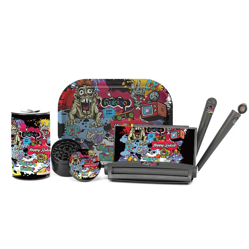 Rolling Trays Set Box Metal Grinder And Rolling Tray Smoking Kit - Buy ...
