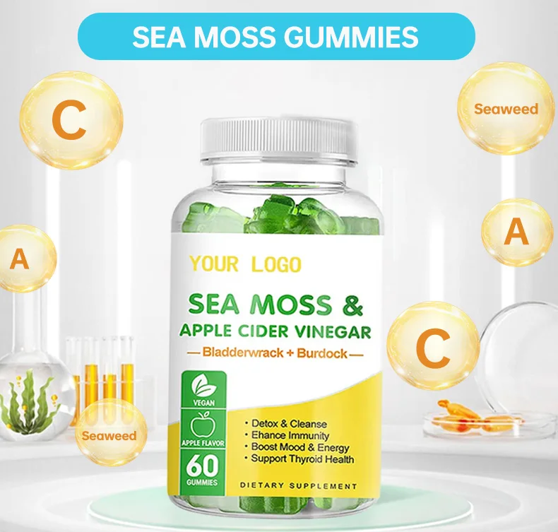 Oem Organic Sea Moss Gummies Custom Packaging - Buy Organic Sea Moss ...