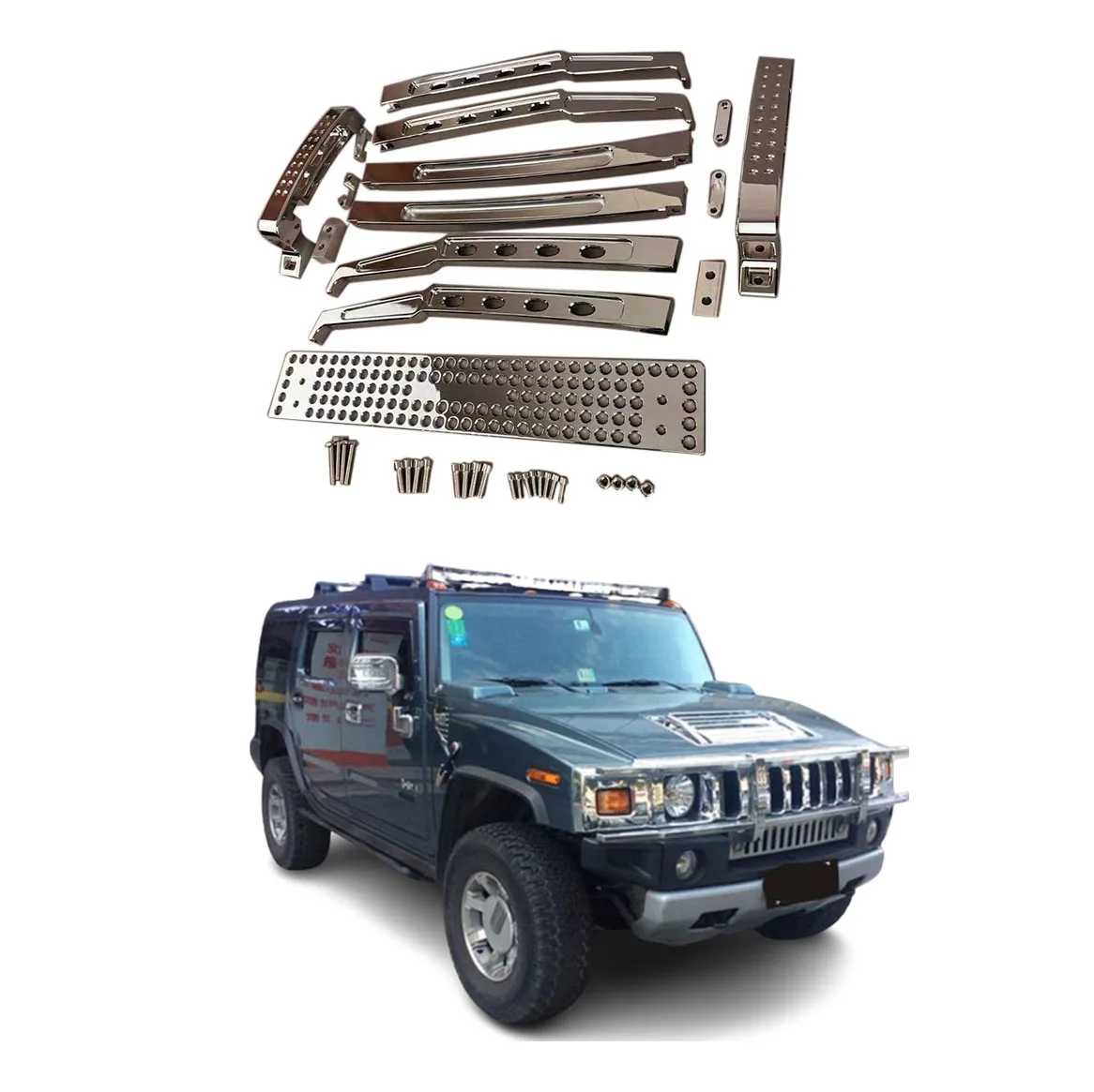 High Quality Body Kit for 2003-2008 Hummer H2 Upgrade Car Accessories ...