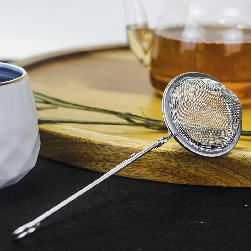 Hot Selling Mesh 4.5cm Ball Tea Stainer With Handle - Buy Stainless ...
