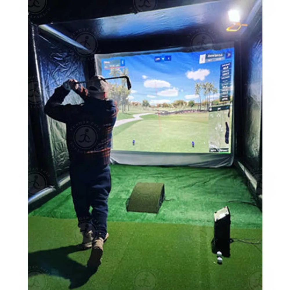Commercial Custom Home Golf Simulator Enclosure Driving Range Tent ...