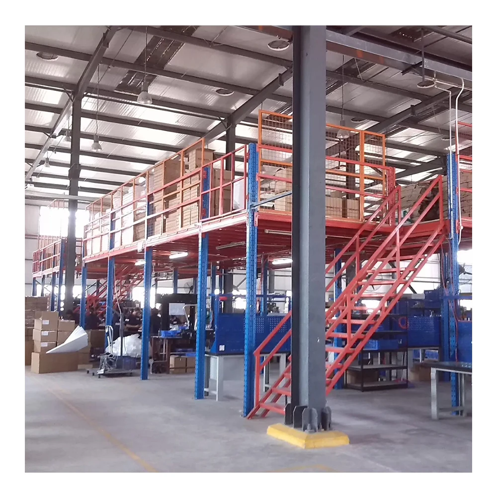Warehouse Pallet Mezzanine Rack With Different Upright Holes - Buy ...