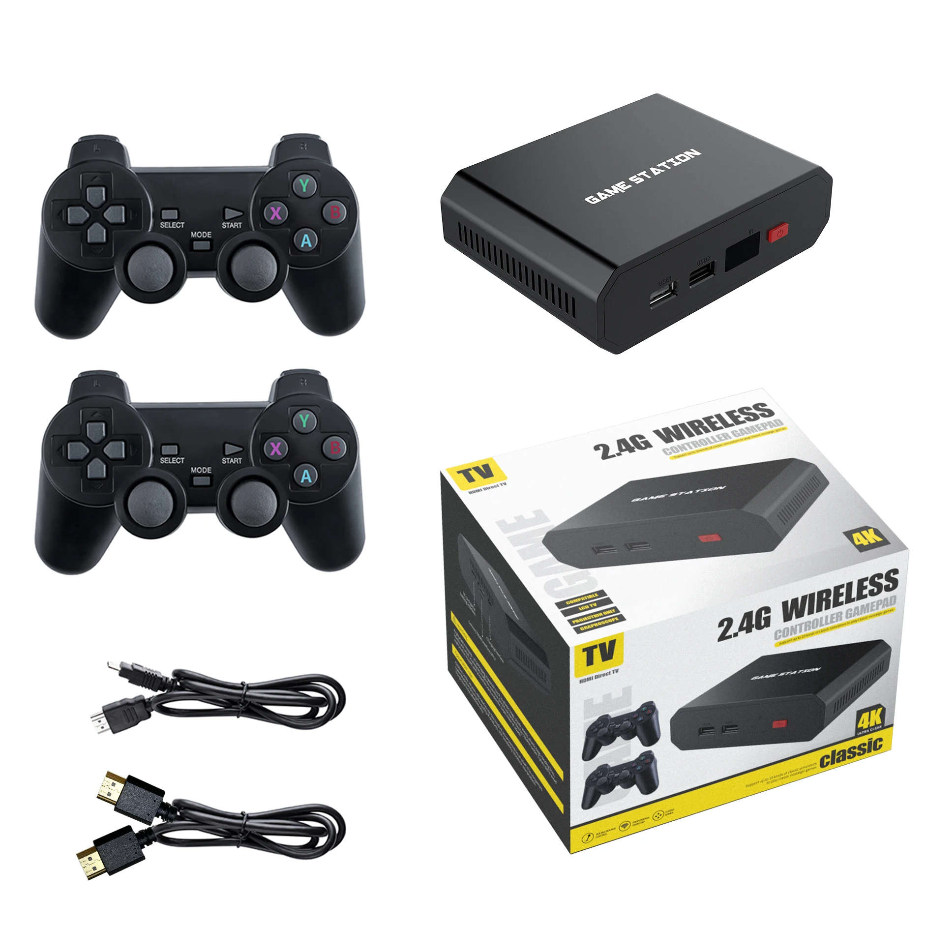 M6 Video Game Console - 4K HD Retro Arcade with 15000 Games