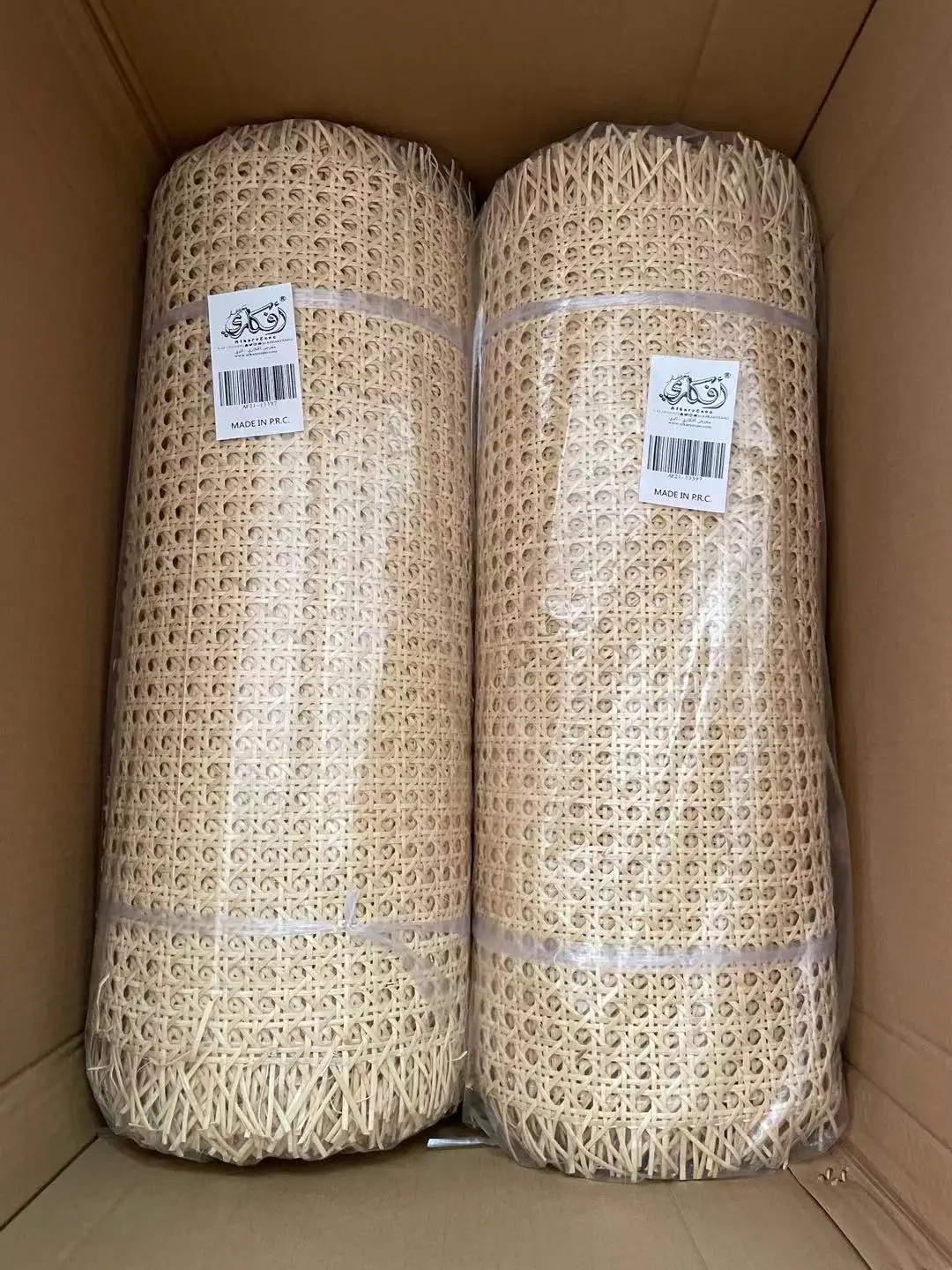 Open Mesh Rattan Cane Webbing Plastic Rattan Roll Natural Webbing For ...