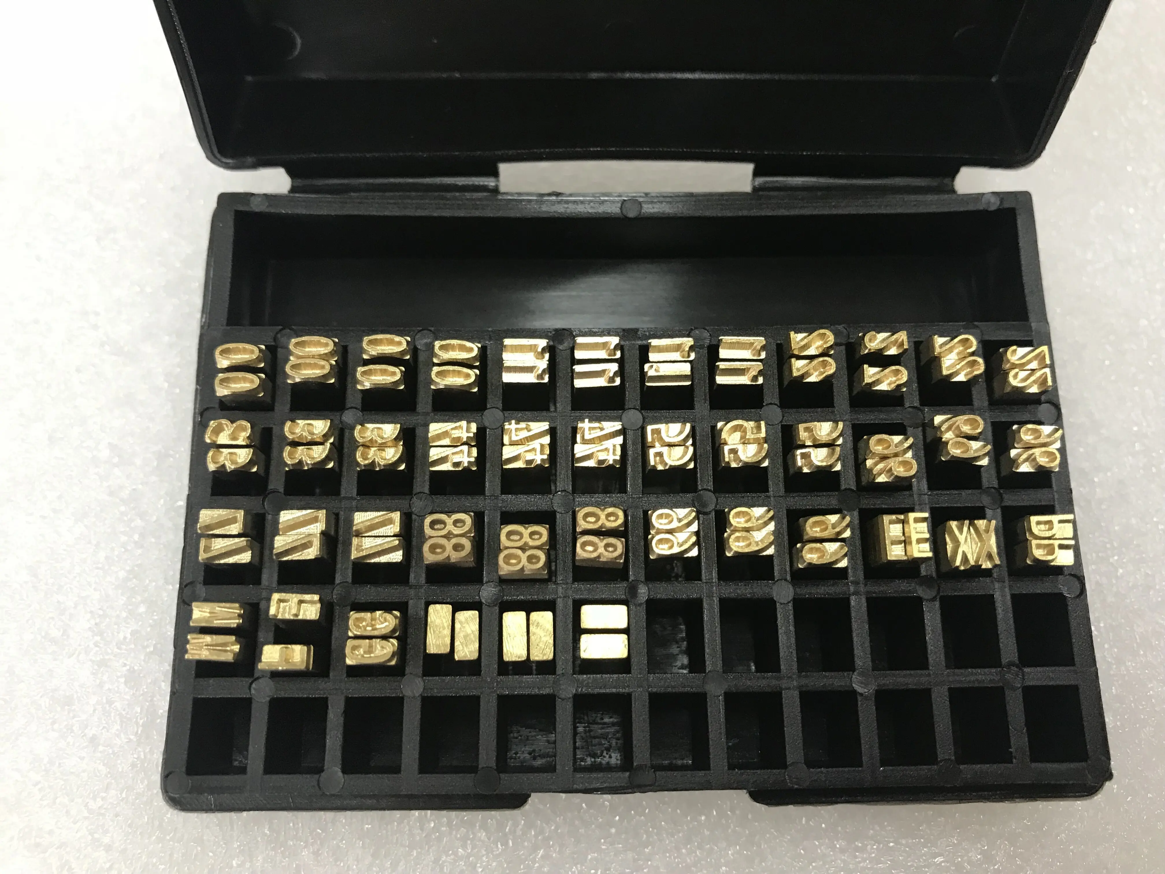 Brass Material Alphabet Letter Fonts/ Brass Types For Coding Printing ...