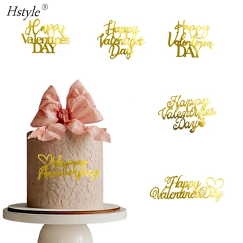 Acrylic Happy Anniversary Side Cake Topper Happy Valentine's Day ...
