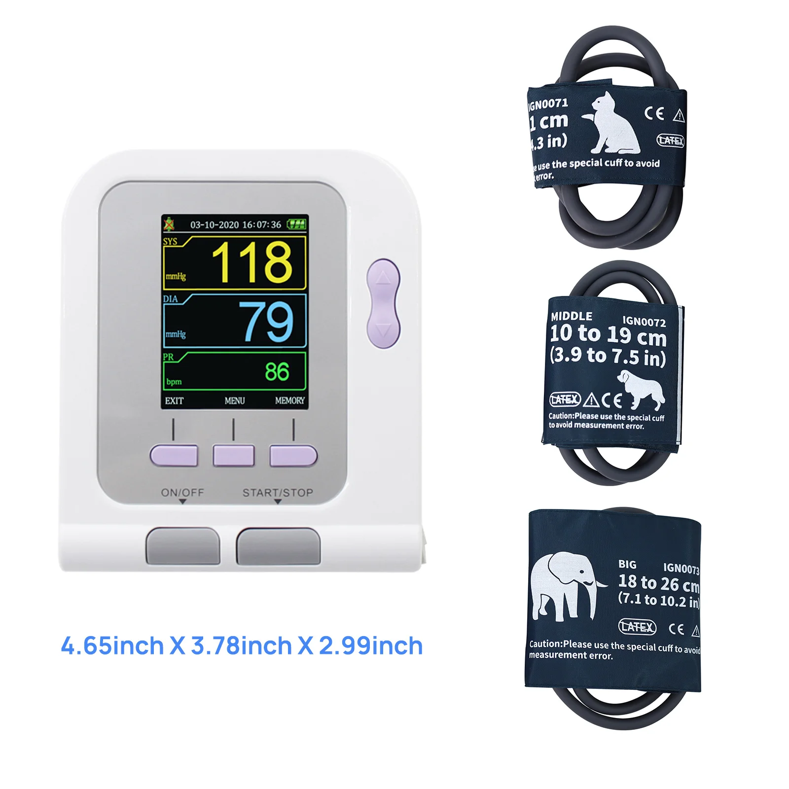 Contec Veterinary Cuff Inflator Pressure Veterinary Cuff Veterinary ...