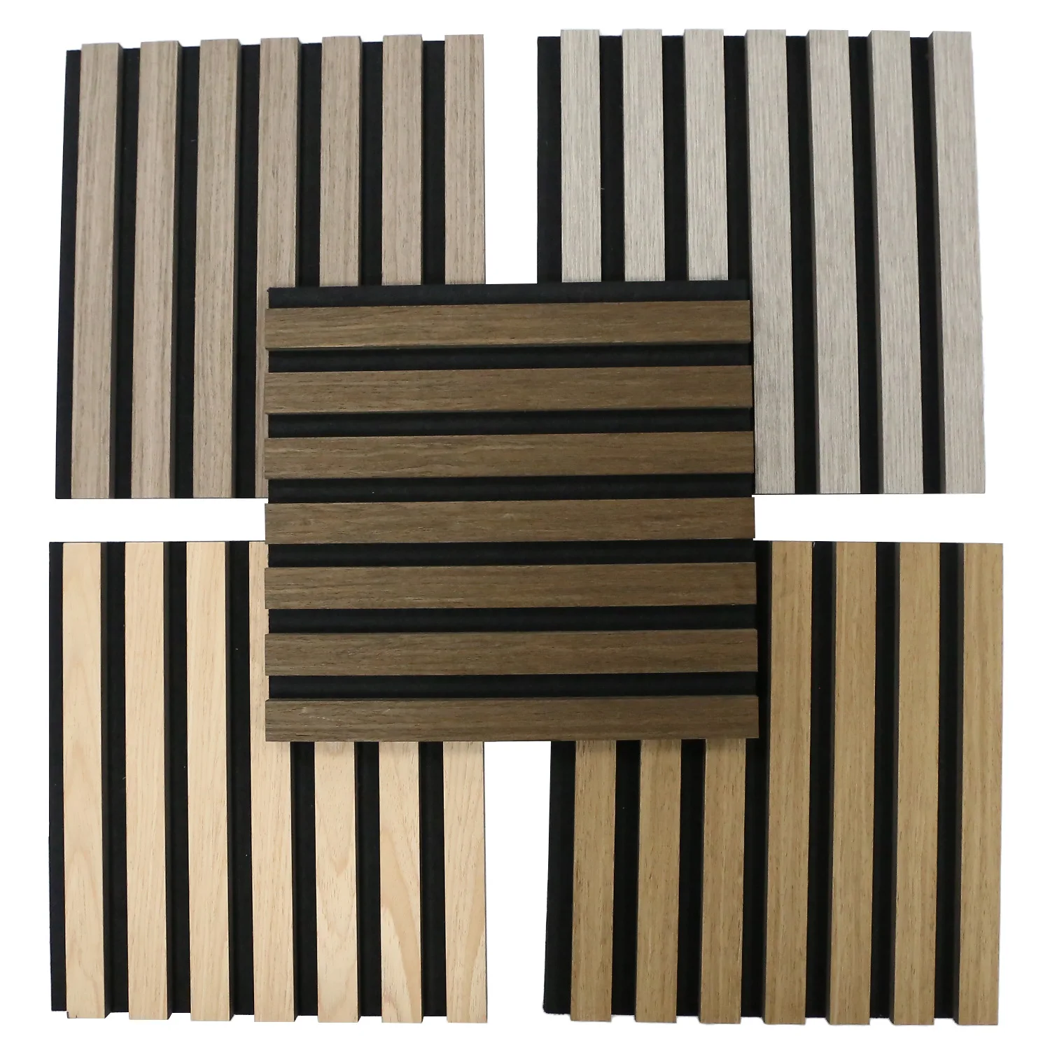 Home Interior Fluted PET Wooden Cladding Wall Design Akupanel Acoustic ...