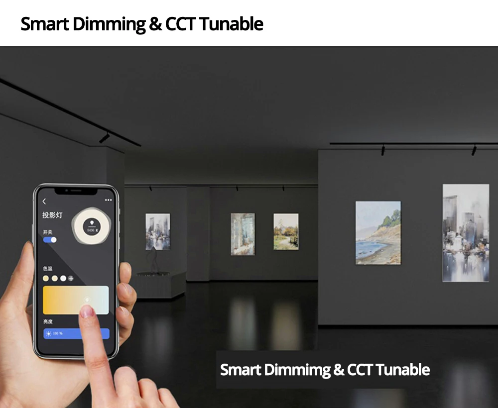 Museum Art Gallery Framing Projector Dimming LED Track Light 10W 15W ...