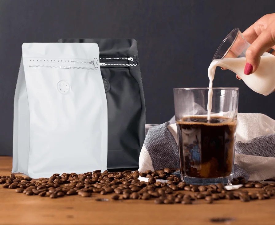 Custom Recycle Ziplock Plastic Bags Food Grade Aluminum Foil Coffee ...