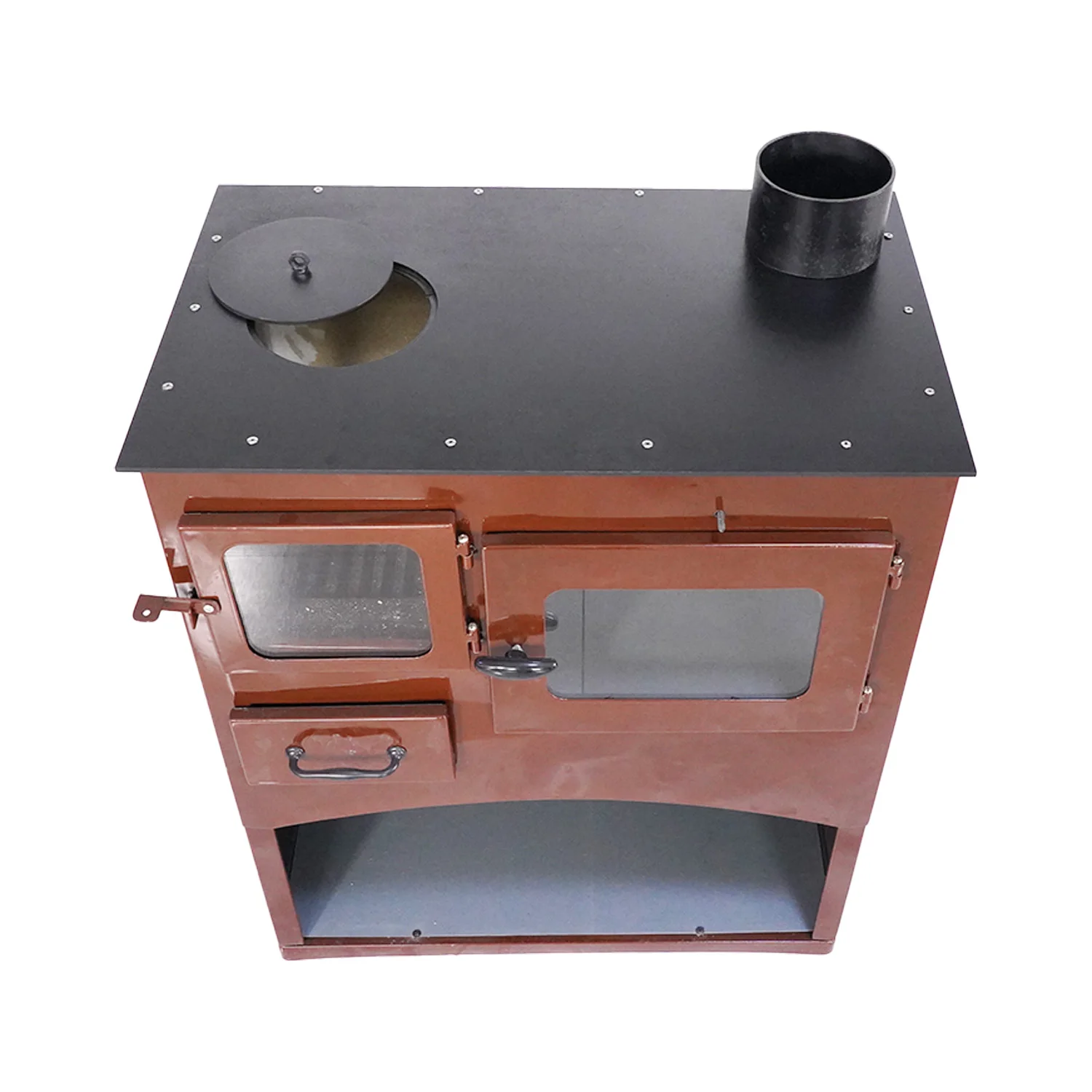 Fireplace Large Glass Biggest Modern Cast Iron Wood Cook Stove Antique ...