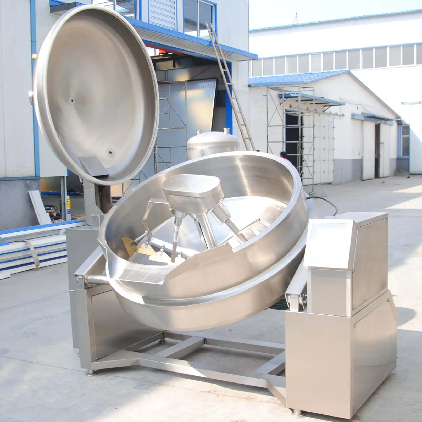 Stainless Steel Jacket Cooking Pot Electric Gas Steam Double Jacketed ...