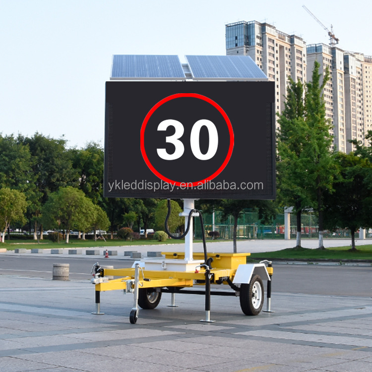 Outdoor P3 P5 P6 P8 Trailer Led Display Screen with Solar Panels and ...
