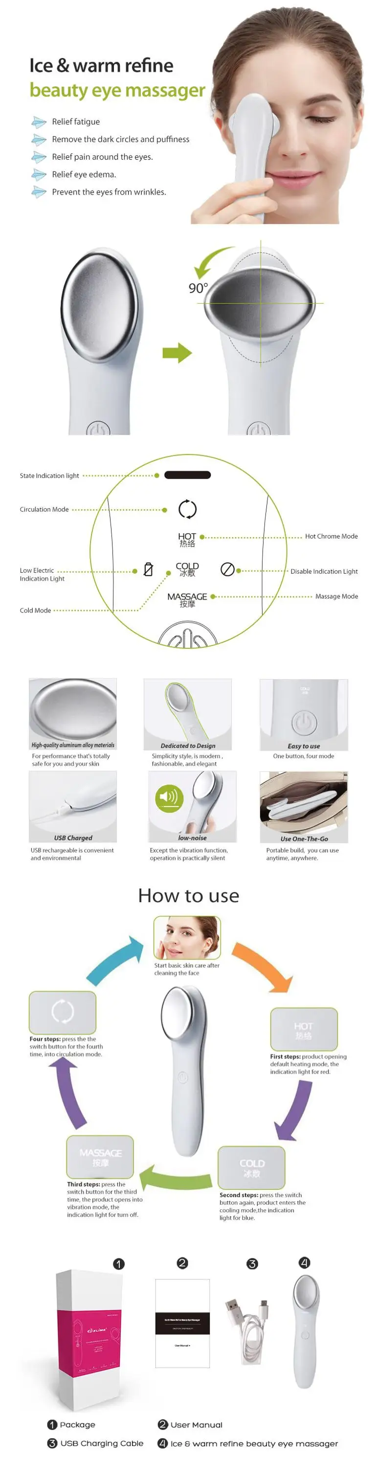 Top Anti-aging Ems Wand Dark Circle Remover Under Eye Bag Treatment ...