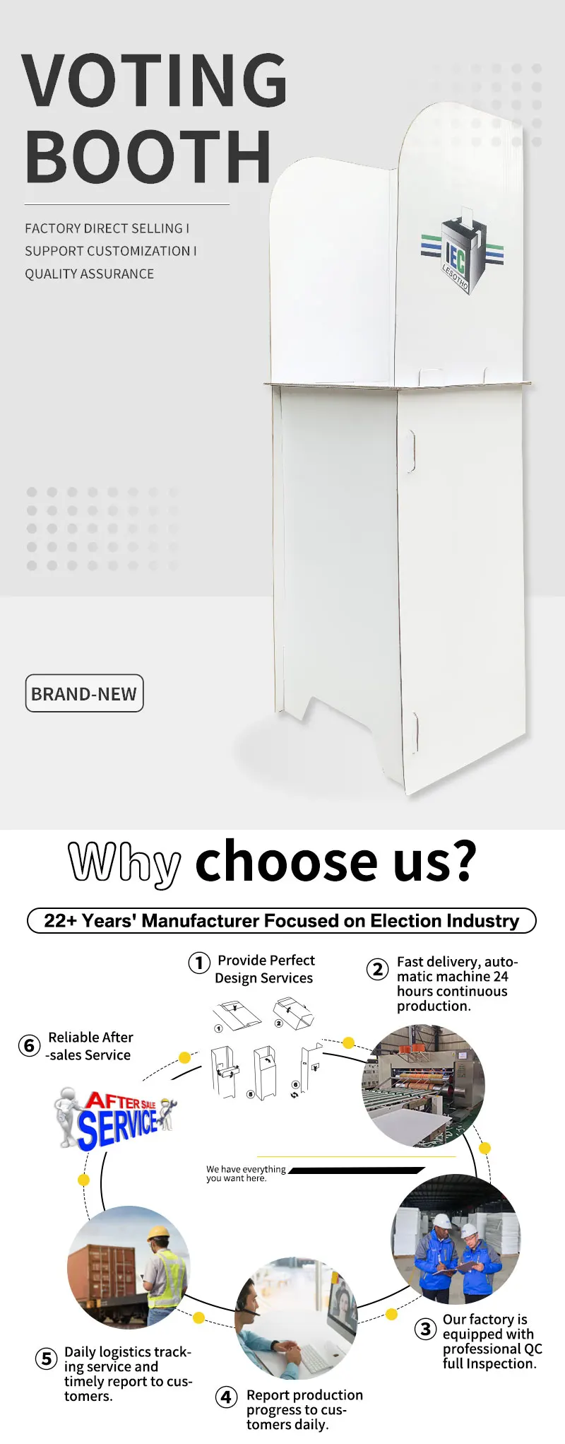 Cardboard Voting Booth - Secure and Customizable Election