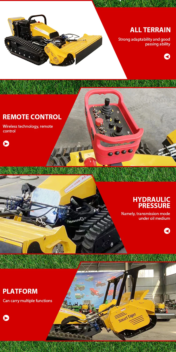 Customized Remote Control Forestry Mulcher Super Fully Hydraulic Atv ...