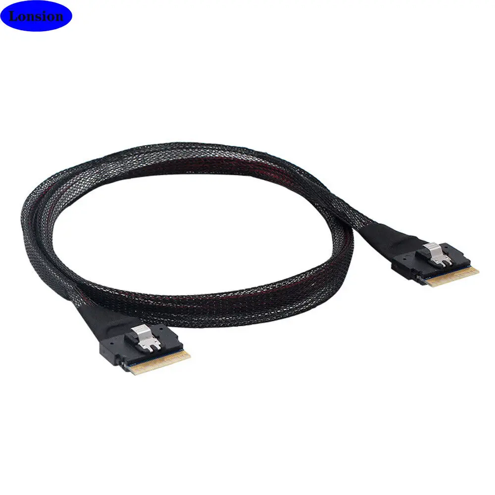 PCI-E Ultraport Slimline SAS 4.0 SFF-8654 8i 74pin Service Connection ...