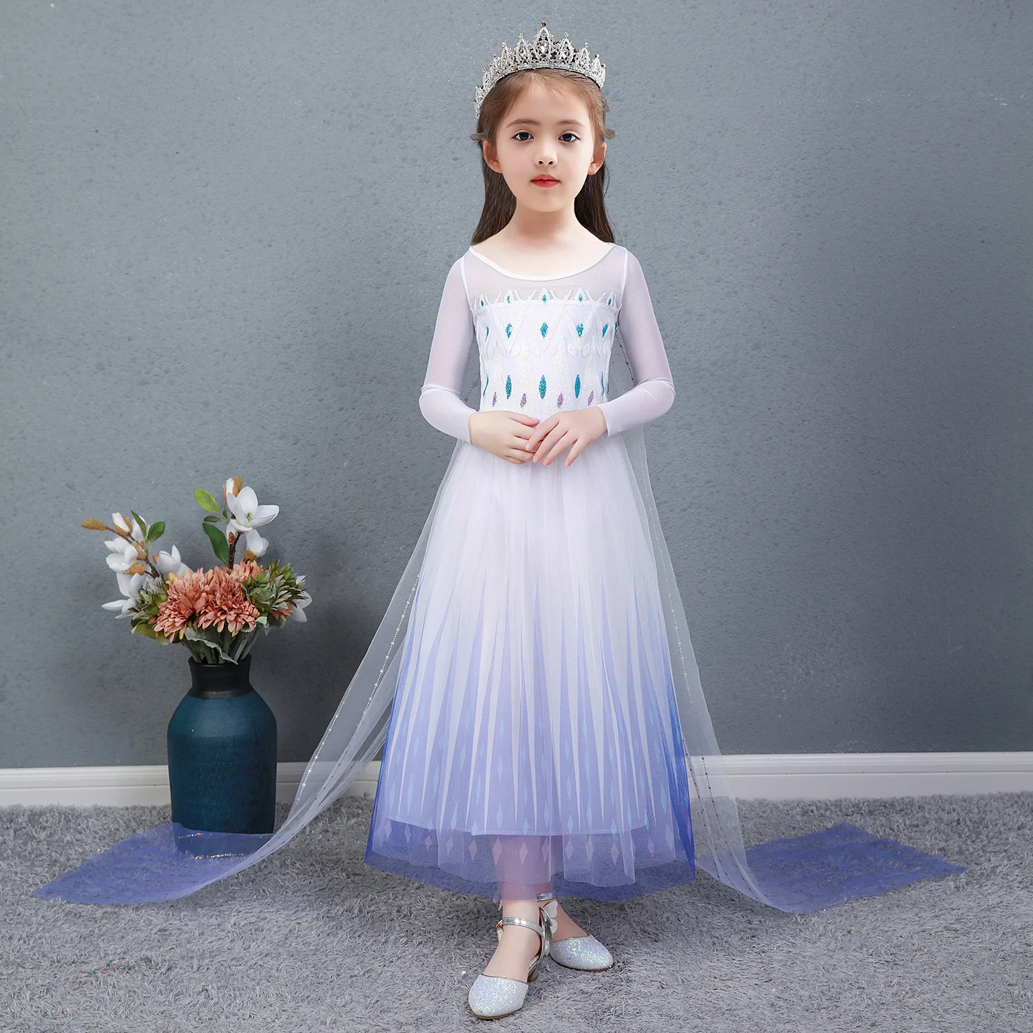 Princess Elsa Dress Frozen 2 Girls Aisha Dress Summer Kids Skirt ...