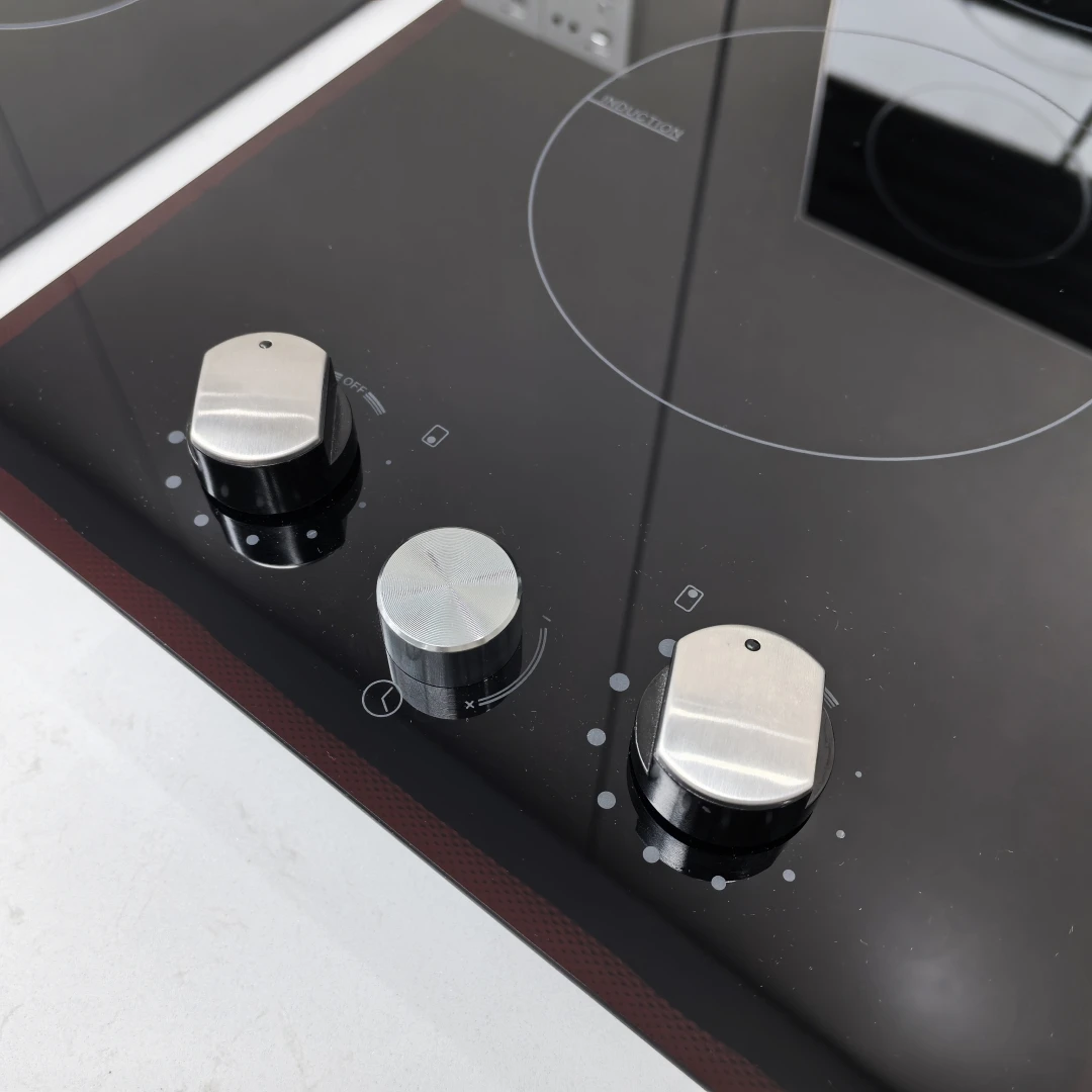 2 Zones Vertical Induction Hob with Physical Knob Switch Control ...