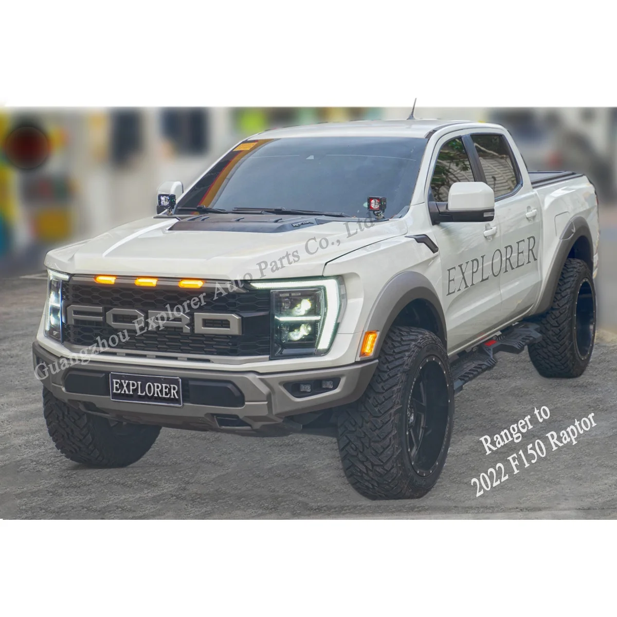 Bodykit For Ranger T6 T7 T8 Upgrade 2022 F150 Raptor For Ford Ranger ...