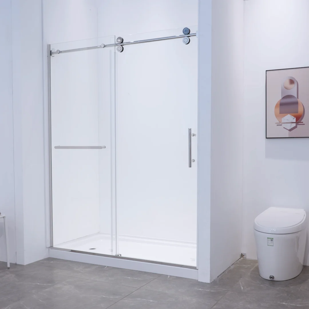 Hot Selling Stainless Steel Shower Cabin Frameless Chrome Single ...