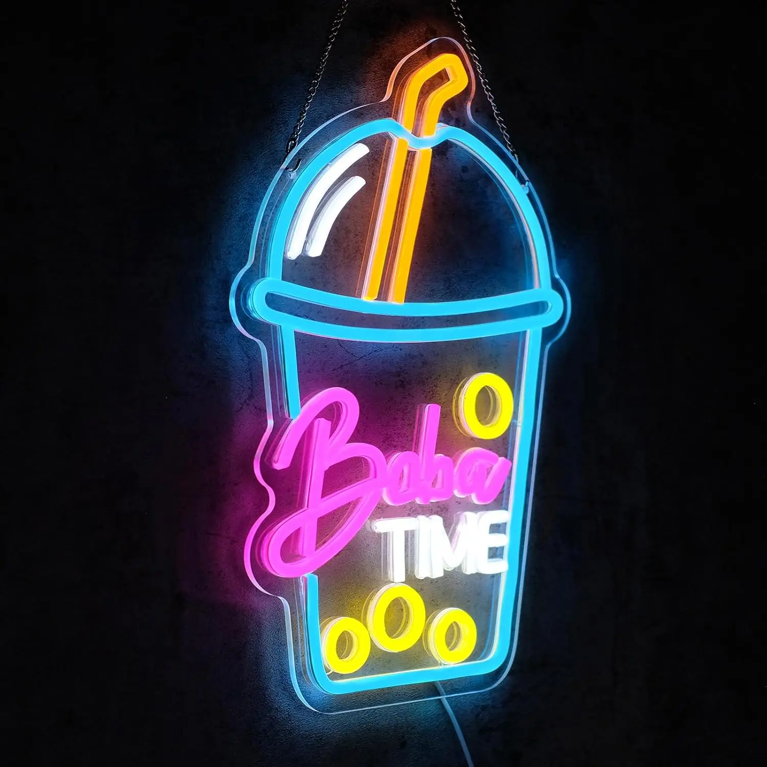 Custom Boba Tea Neon Sign Bubble Milk Tea LED Light Fast Food Coffee ...