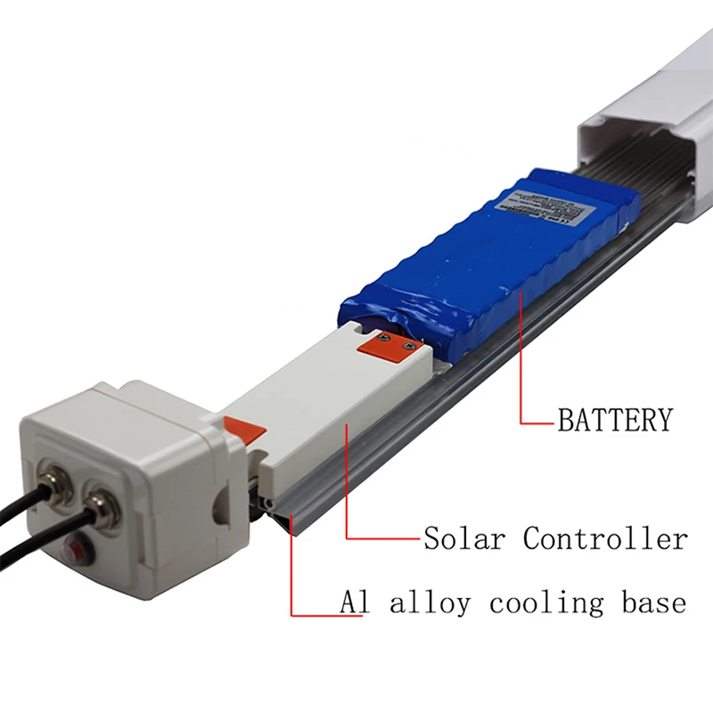 18W IP67 Rating Solar LED Batten Light White Emitting Color Garden ...