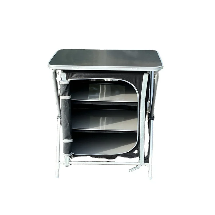 Aluminium Portable Folding Cabinet Camping Cupboard For Outdoor With ...