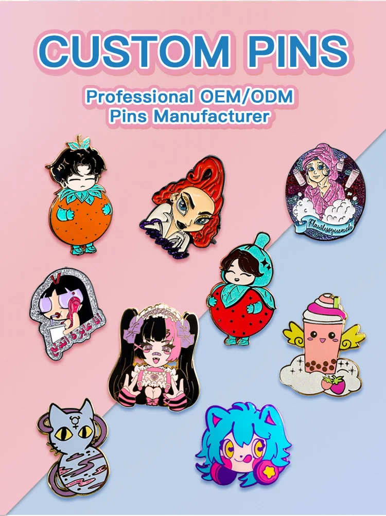 Custom Logo Metal Badges - Wholesale Soft & Hard Enamel Pins