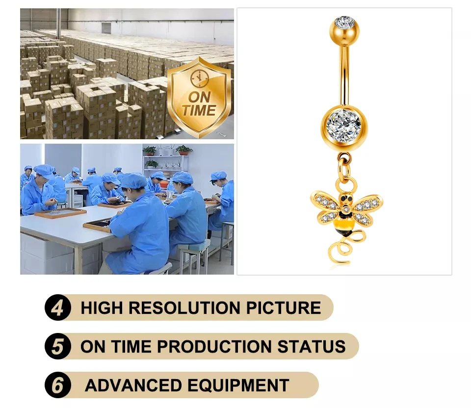 Genuine Belly Button Set Designer Belly Button Ring Crystal Navel Body ...