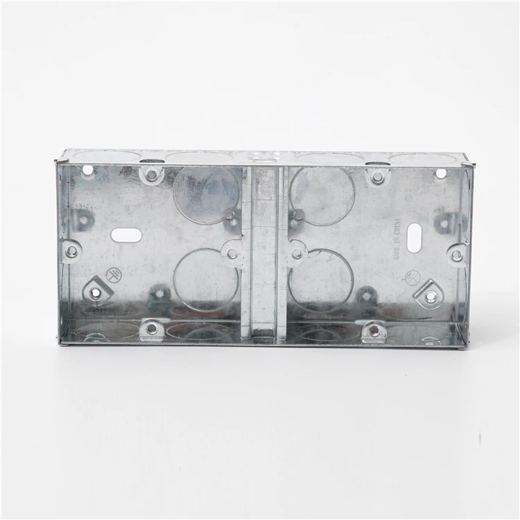 Wholesale British Galvanized Steel Switch Socket Wall Box Electrical ...