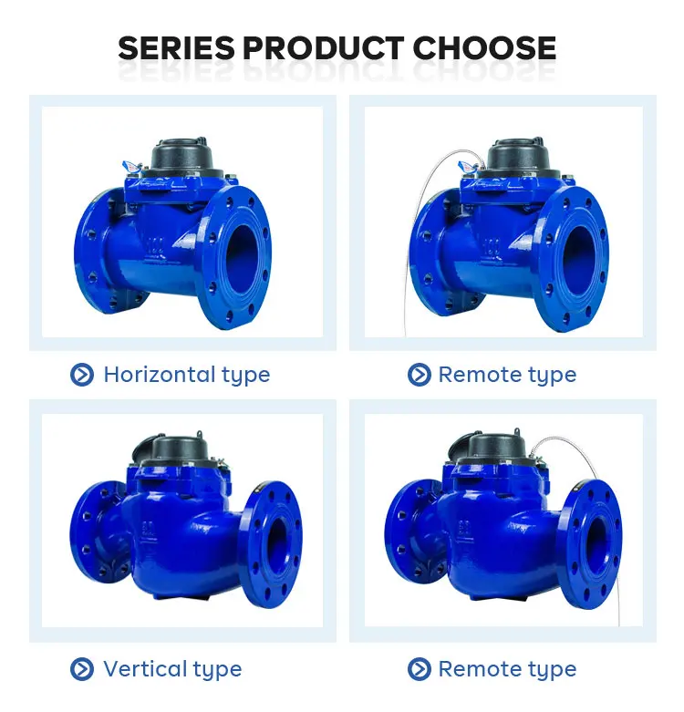 DN 80 Flange Macro Water Meter Woltman Type for Cold Water