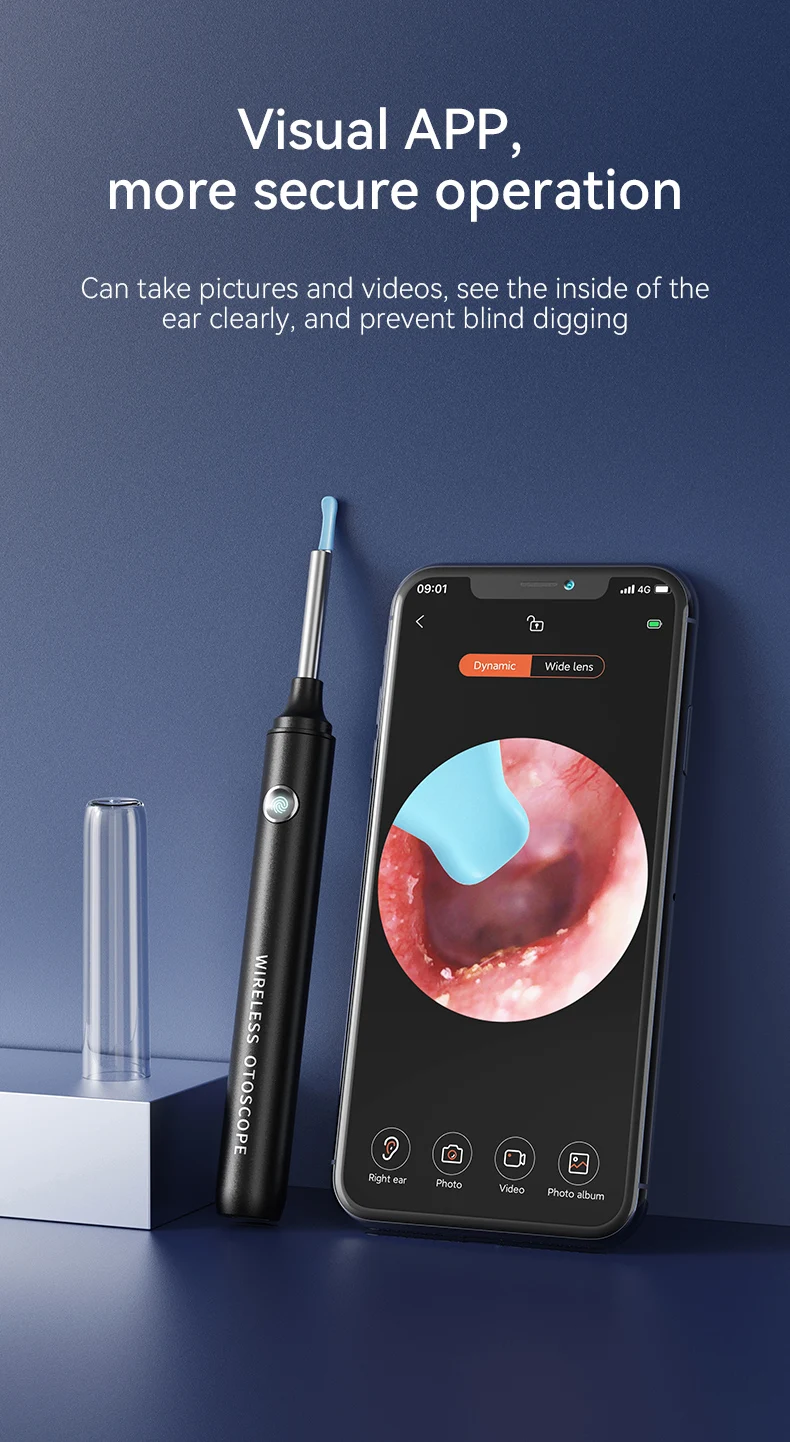 Find U 5mp Visual Ear Wax Cleaning Device Ear Wax Removal Endoscope ...